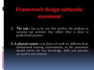 Designing Authentic Assessment | PPTX