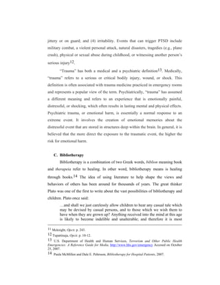 Designing Bibliotherapy for PTSD | PDF
