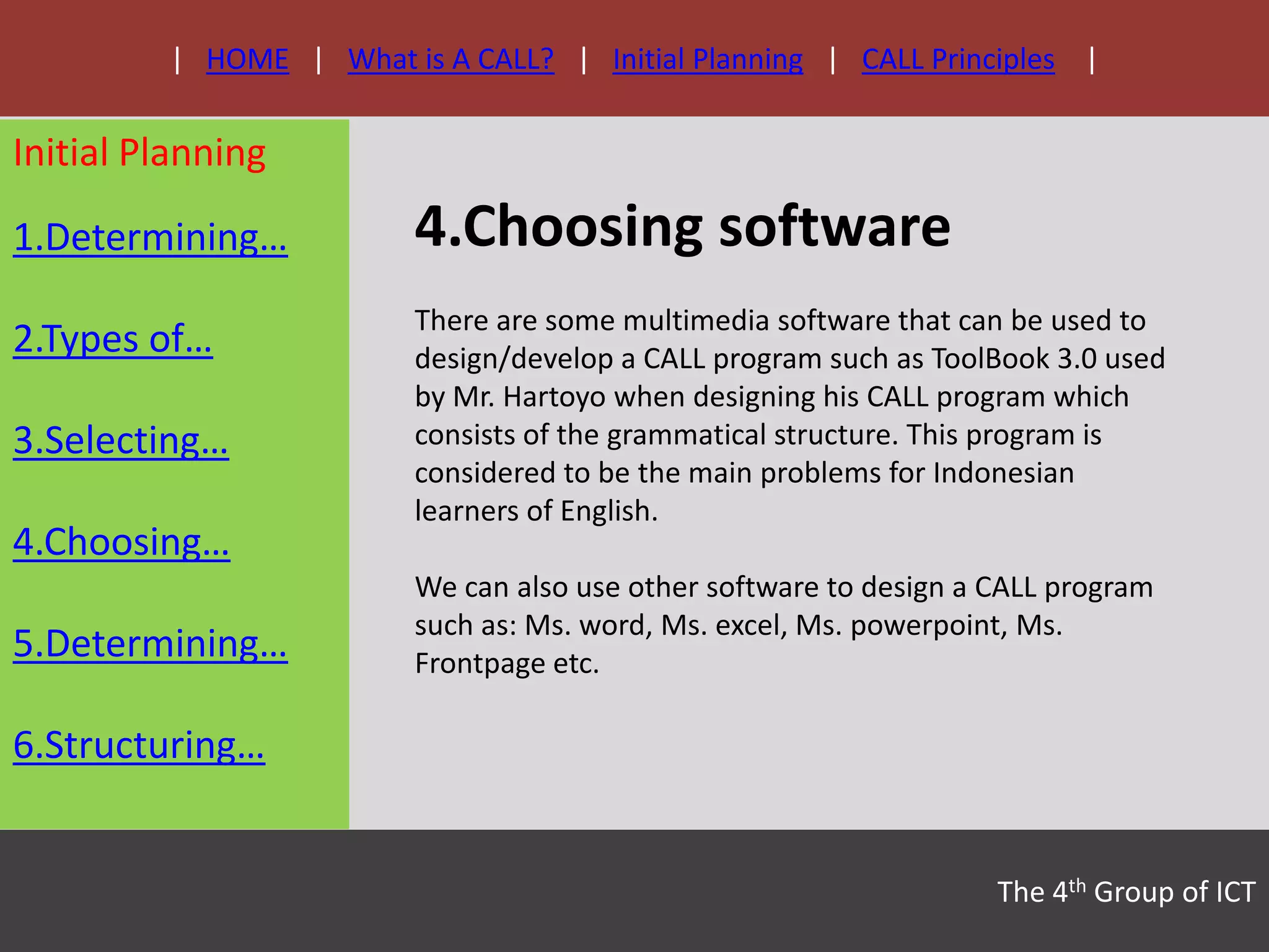 Designing call | PPTX | Education