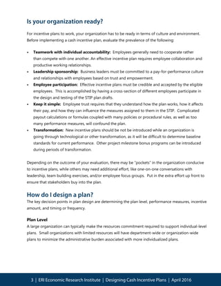 Designing Cash Incentive Plans | PDF