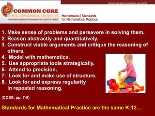 Designing Common Core State Standards Systemic Mathematics Curriculum: Part 1 | PPT
