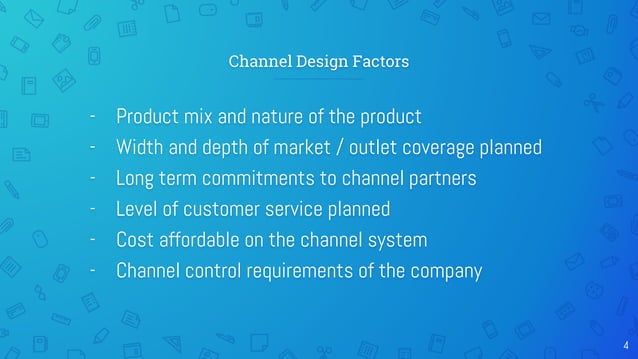 Designing of channel distribution | PPT