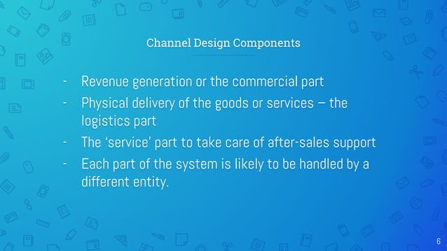 Designing of channel distribution | PPT