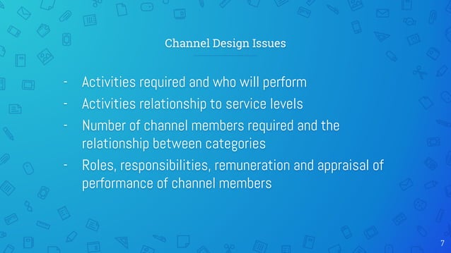 Designing of channel distribution | PPT