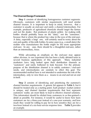 Designing channels of distribution case | DOCX