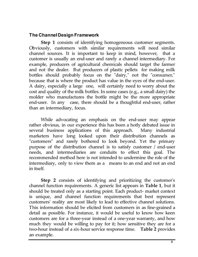 Designing channels of distribution case | PDF Designing channels of distribution case | PDF