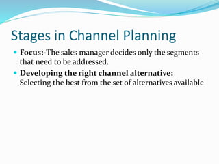 Designing channel systems | PPTX