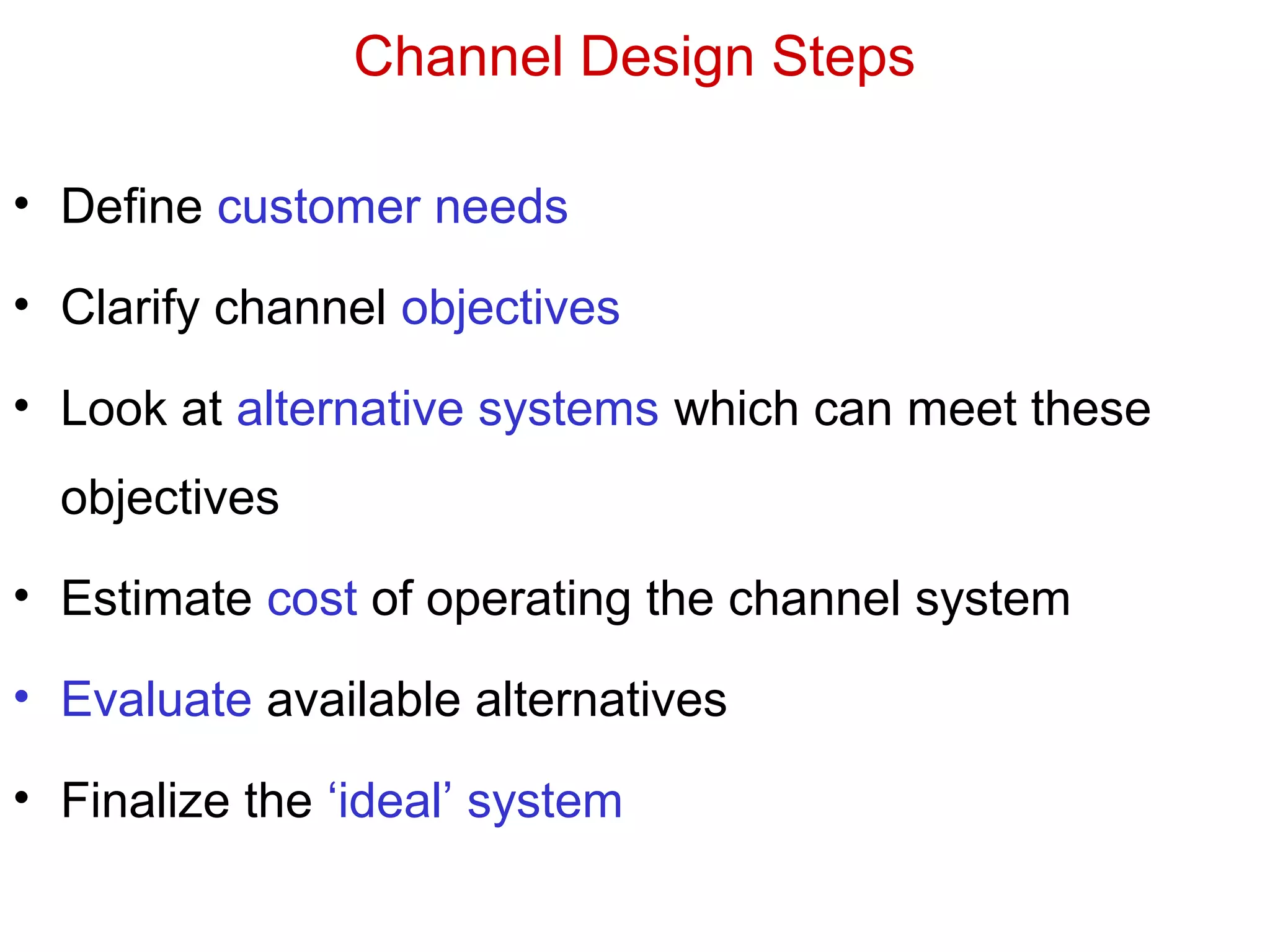 Designing channel systems | PPT