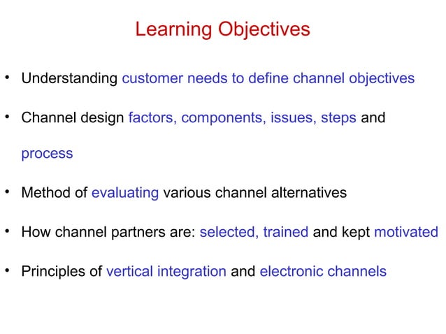 Designing channel systems | PPT | Business Administration | Business
