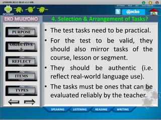 Designing classroom language test | PPTX