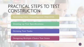 Designing classroom language test | PPTX | Standardized Testing ...