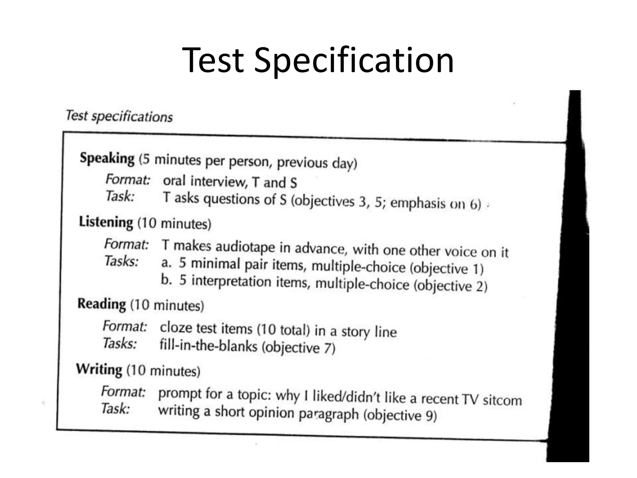 Designing classroom language tests | PPTX