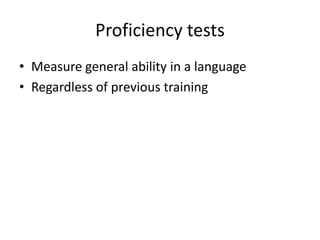Designing classroom language tests | PPTX