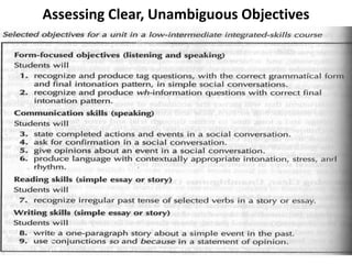 Designing classroom language tests | PPTX