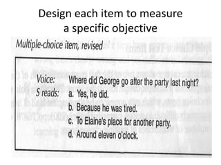 Designing classroom language tests | PPTX