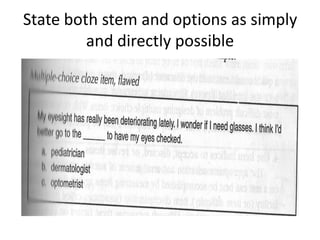 Designing classroom language tests | PPTX