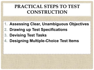 Designing classroom language tests | PPTX