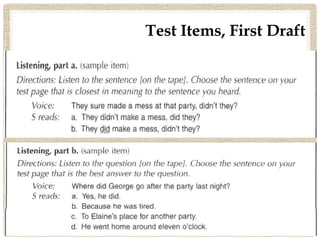 Designing classroom language tests | PPTX