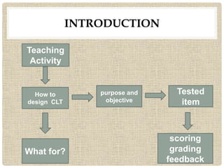 Designing classroom language tests | PPTX