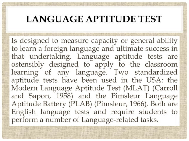 Designing classroom language tests | PPTX