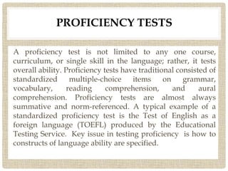 Designing classroom language tests | PPTX
