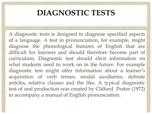Designing classroom language tests | PPTX