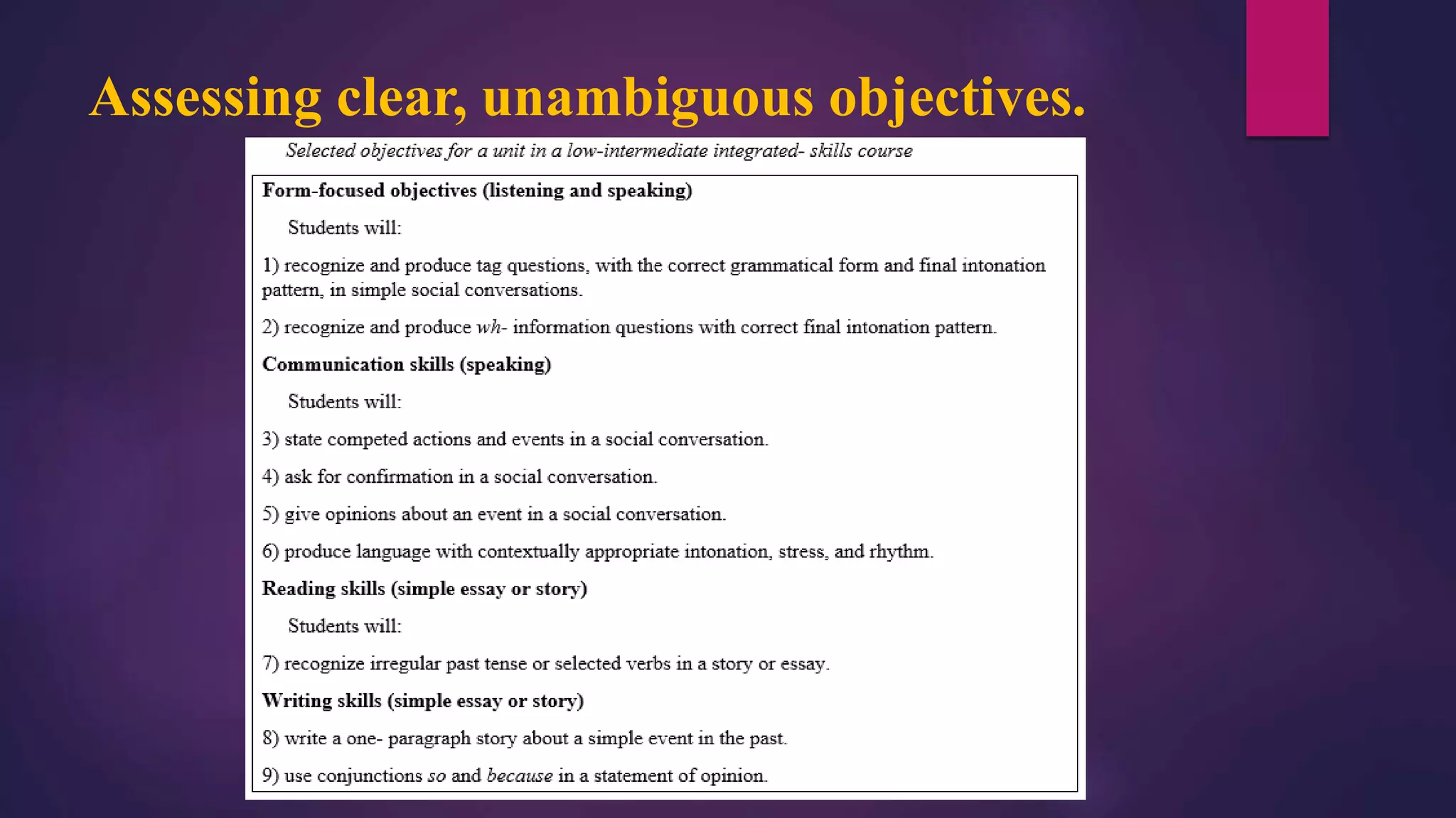 Designing classroom language tests | PPTX