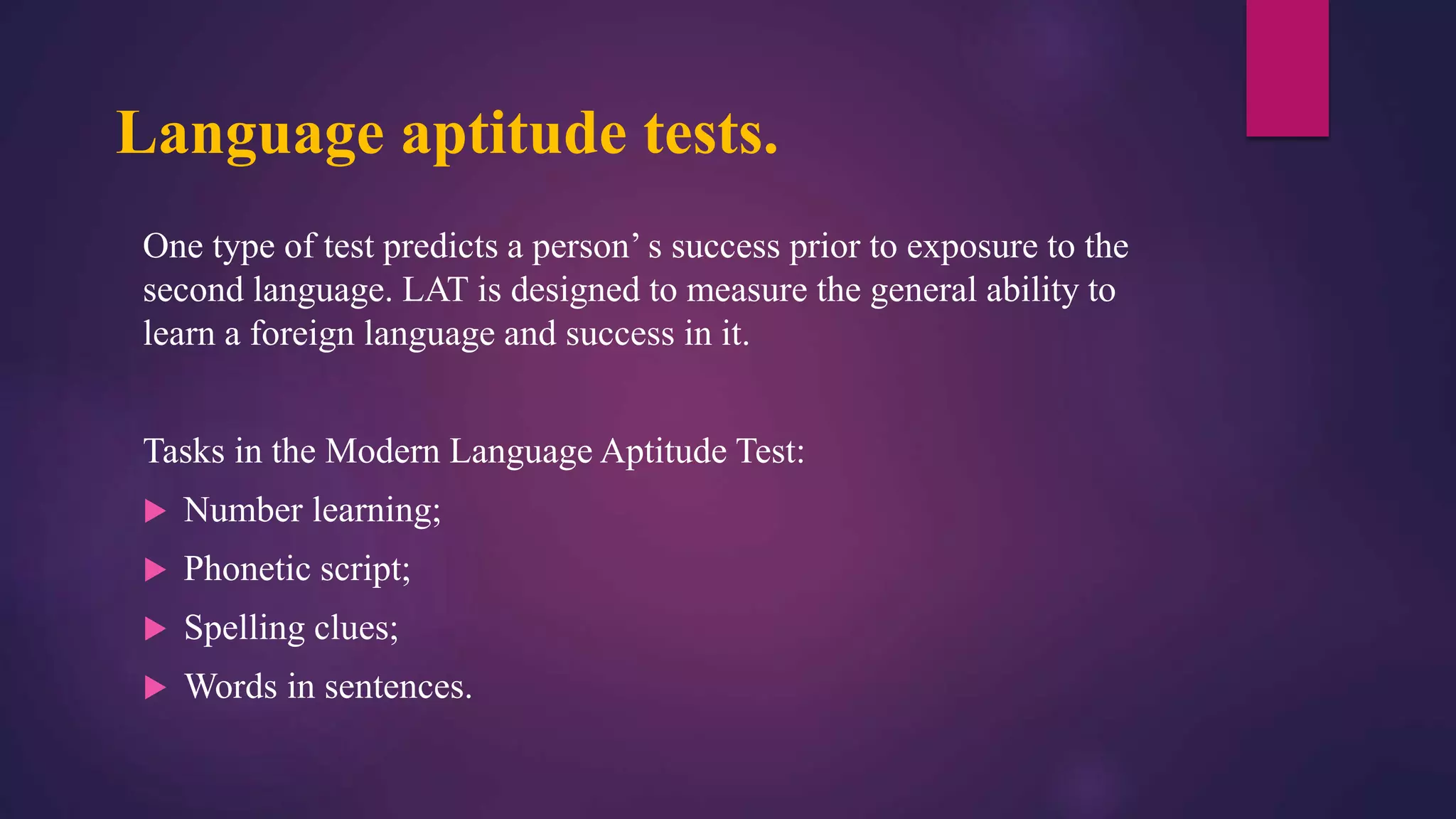 Designing classroom language tests | PPTX