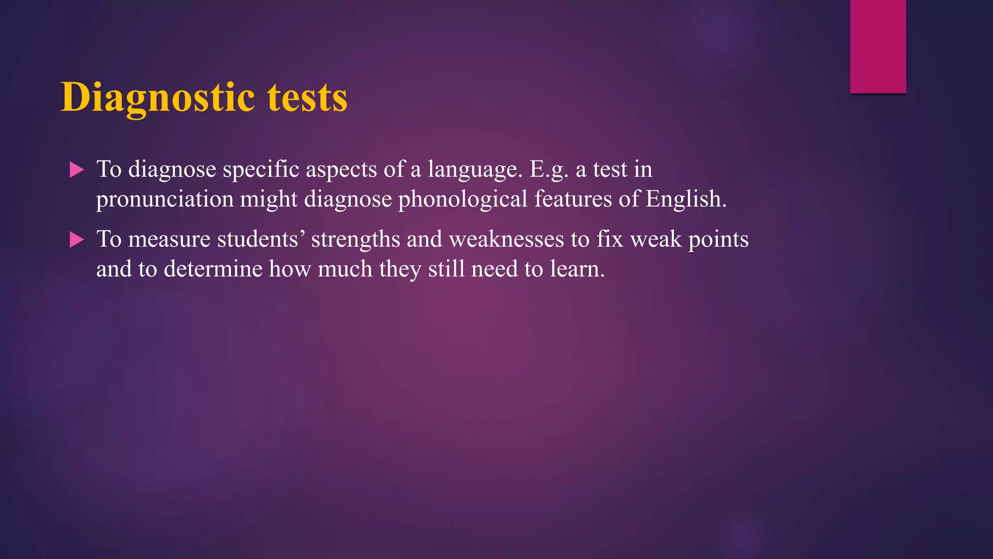 Designing classroom language tests | PPTX