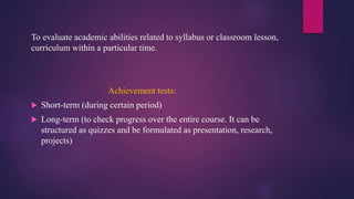 Designing classroom language tests | PPTX