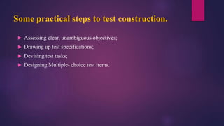 Designing classroom language tests | PPTX