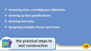 Designing classroom language tests | PPTX
