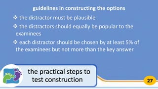 Designing classroom language tests | PPTX