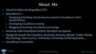 Silicon Valley CloudStack User Group - Designing CloudStack Clouds | PPT