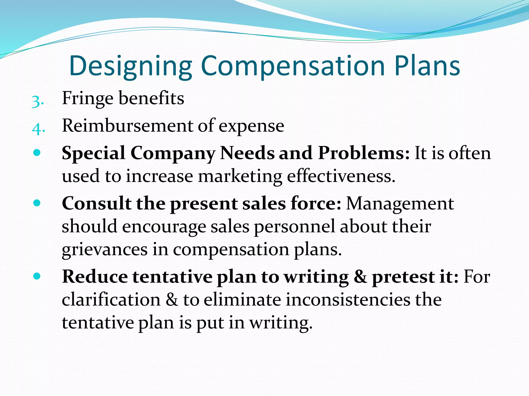 Designing compensation plans | PPTX