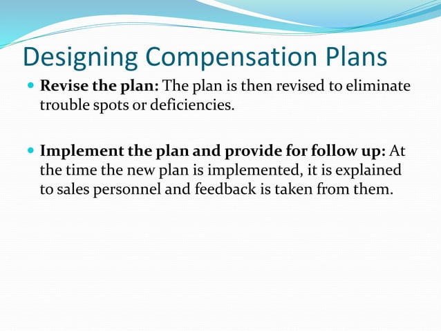 Designing compensation plans | PPT