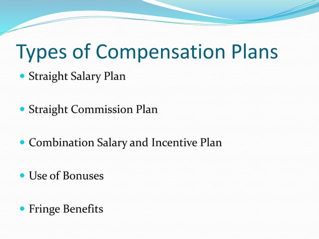 Designing compensation plans | PPT