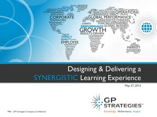 Designing and Delivering a Synergistic Learning Experience | PDF