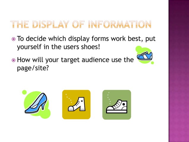 Designing Display | PPSX | Web Design and HTML | Internet