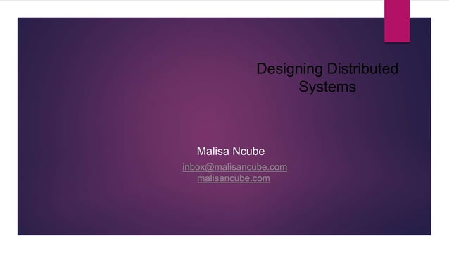 Designing distributed systems | PPTX | Cloud Computing | Internet
