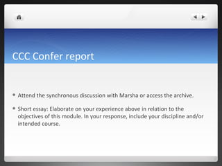 Tools for Designing Distance Learning Instruction | PPT | Web Conferencing | Computer Software ...