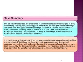 Designing drug virtually case study | PPTX | Pharmaceutical Industry ...