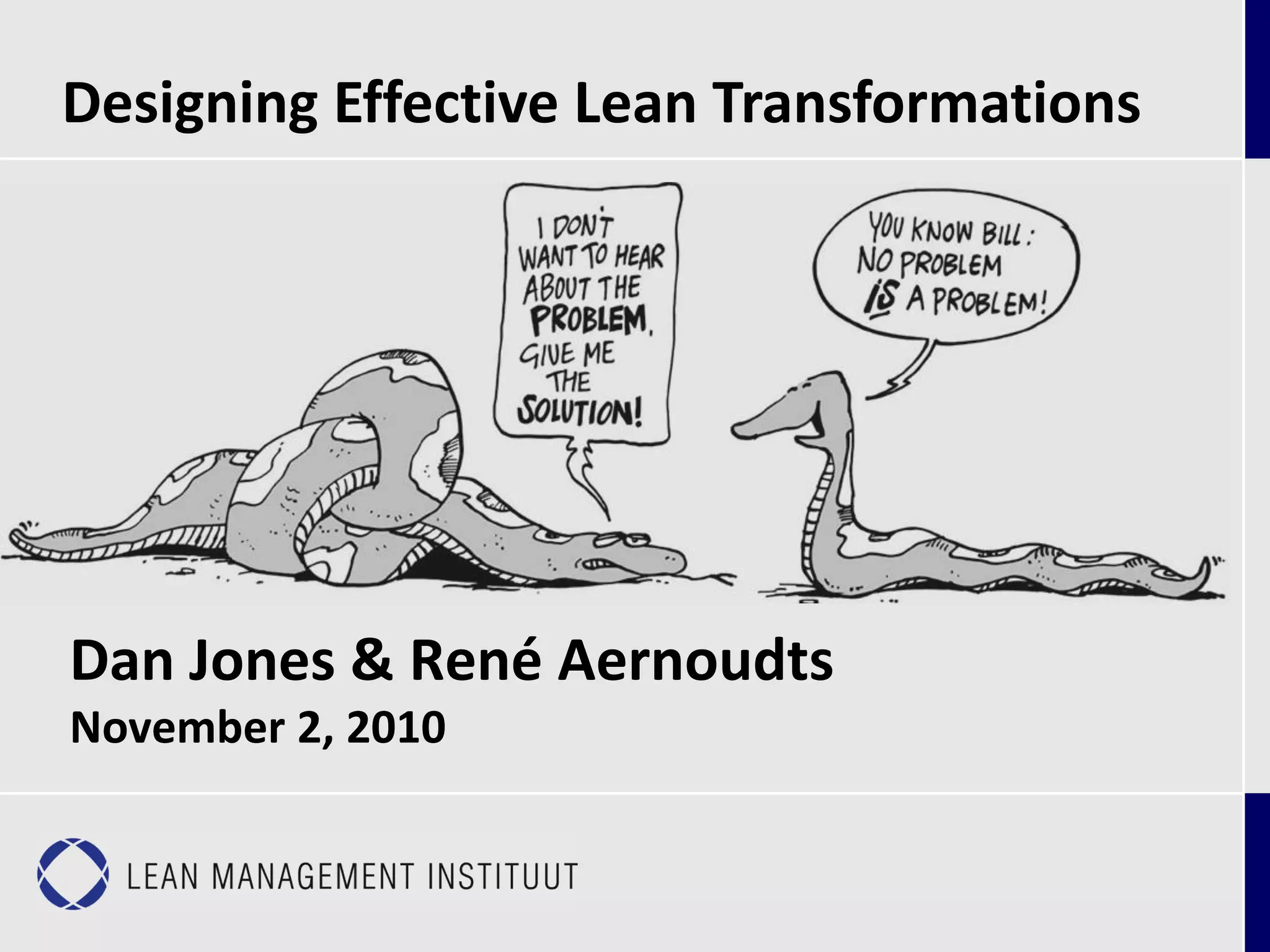 Designing Effective Lean Transformations | PPT