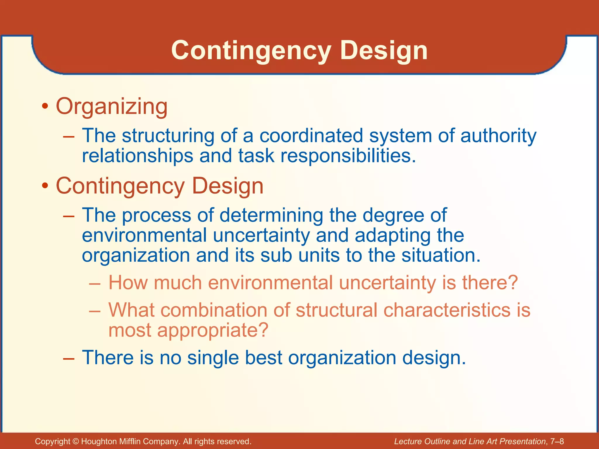 Designing Effective Organizations | PPT