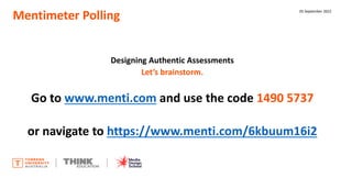 Designing Experiential Learning and Authentic Assessments Through ...