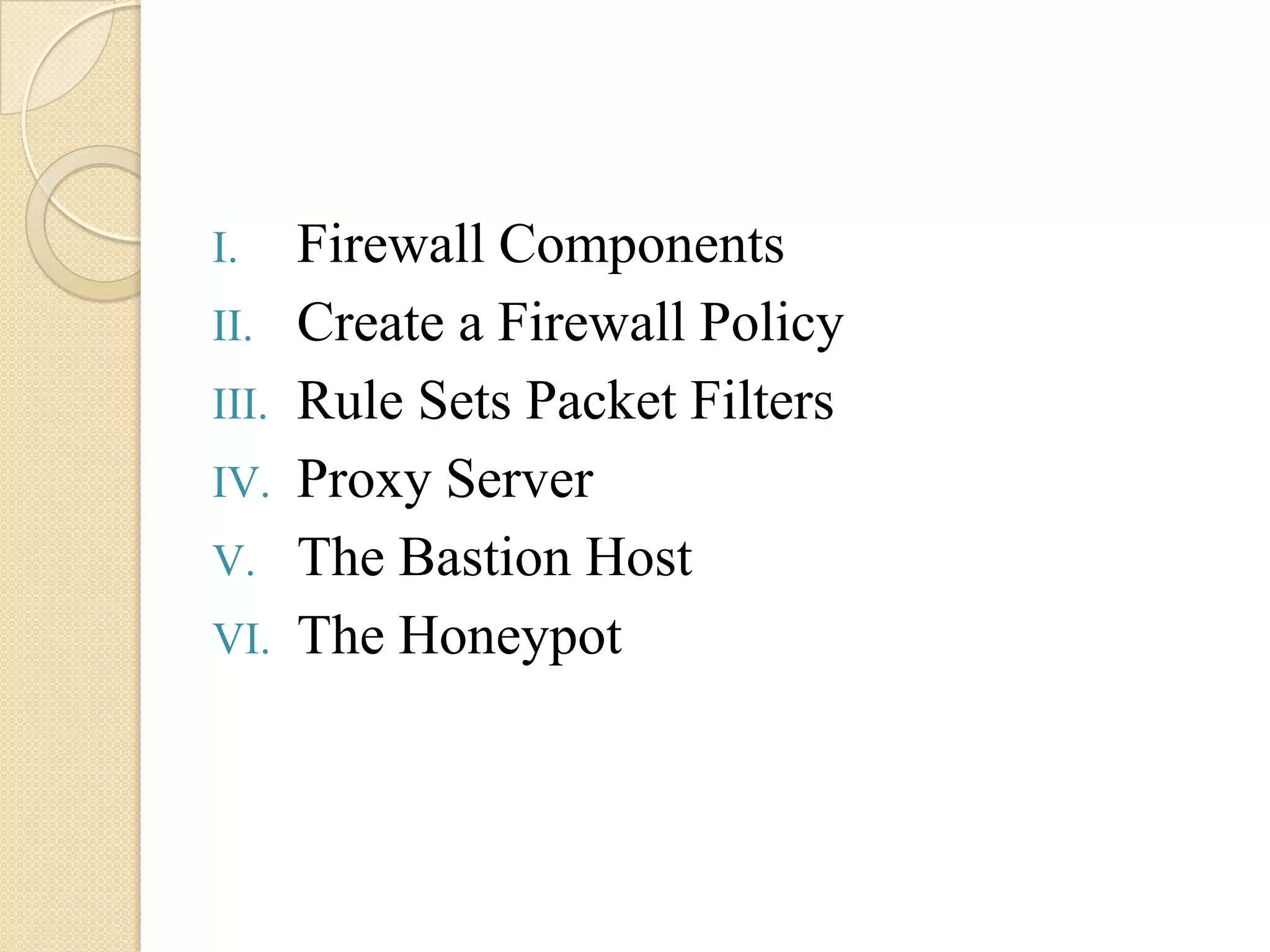 Designing firewalls | PPT
