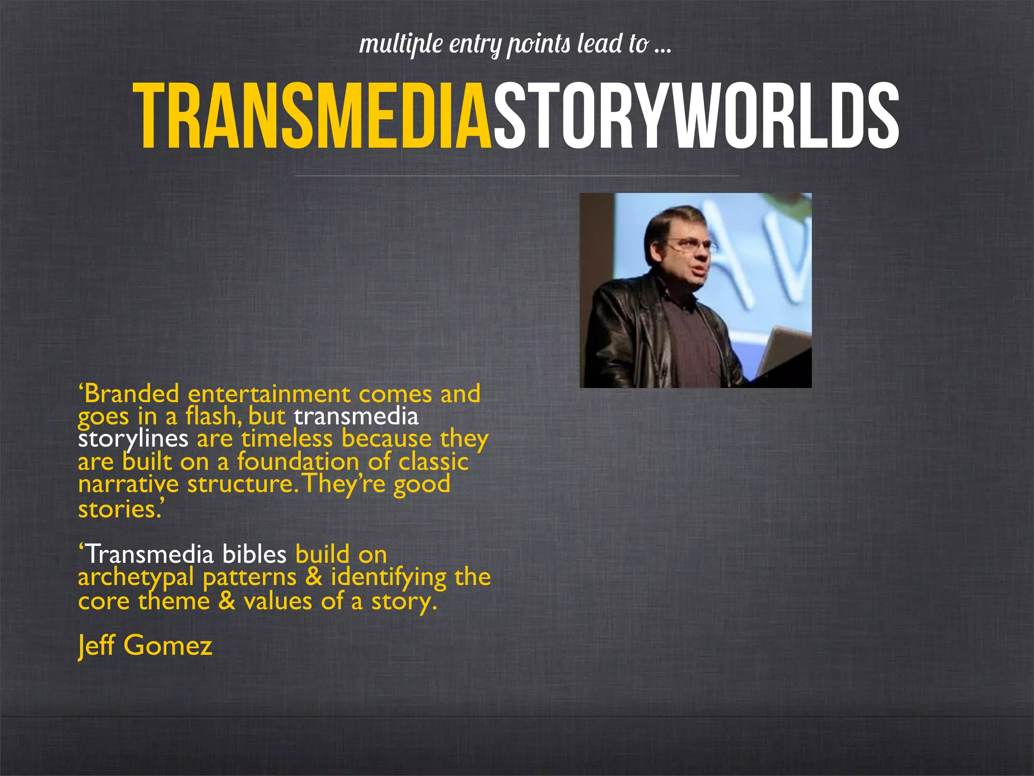 Designing for Attention Transmedia Singapore Masterclass part 1 | PDF
