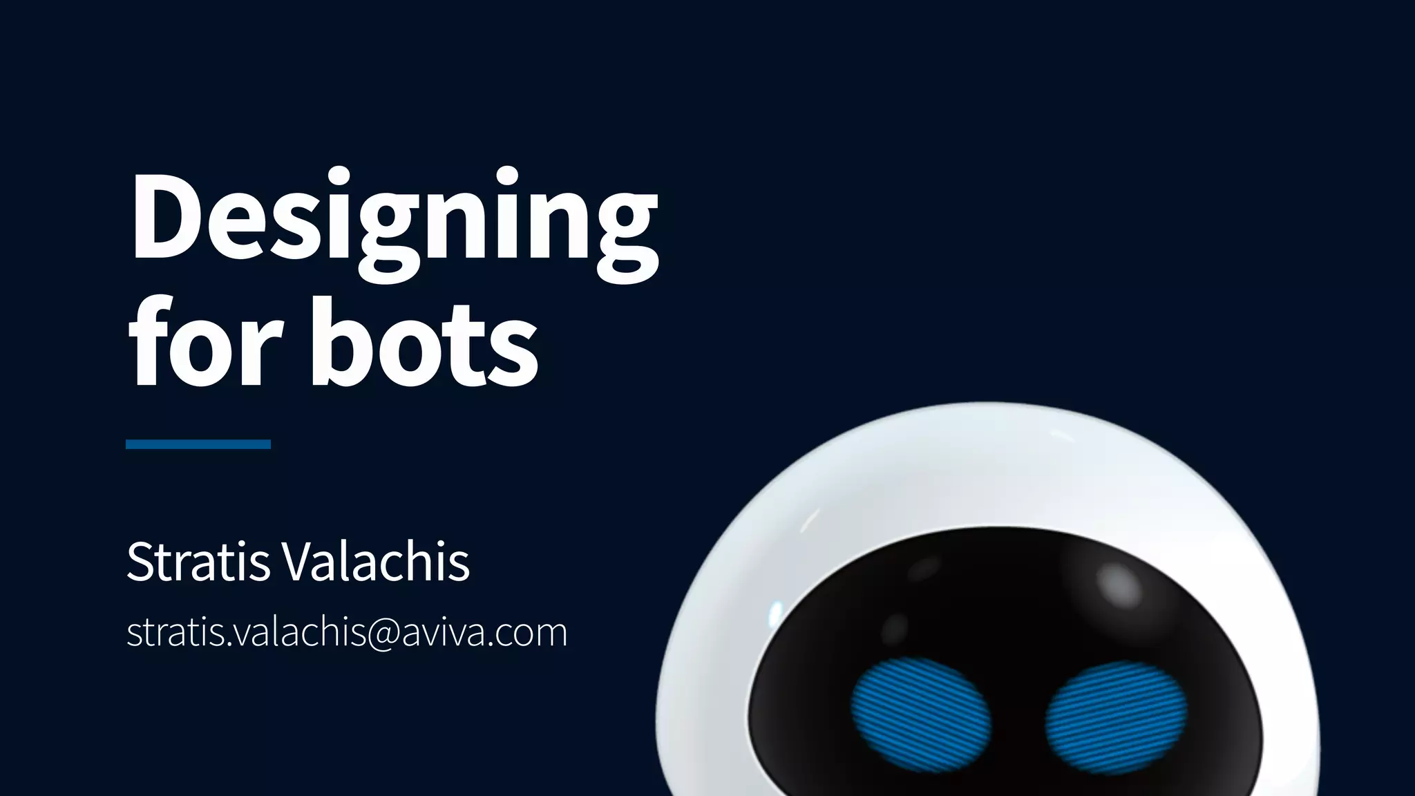 Designing for bots stratis valachis | PDF