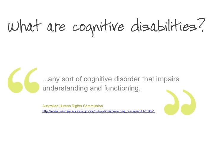 What Are Cognitive Disabilities