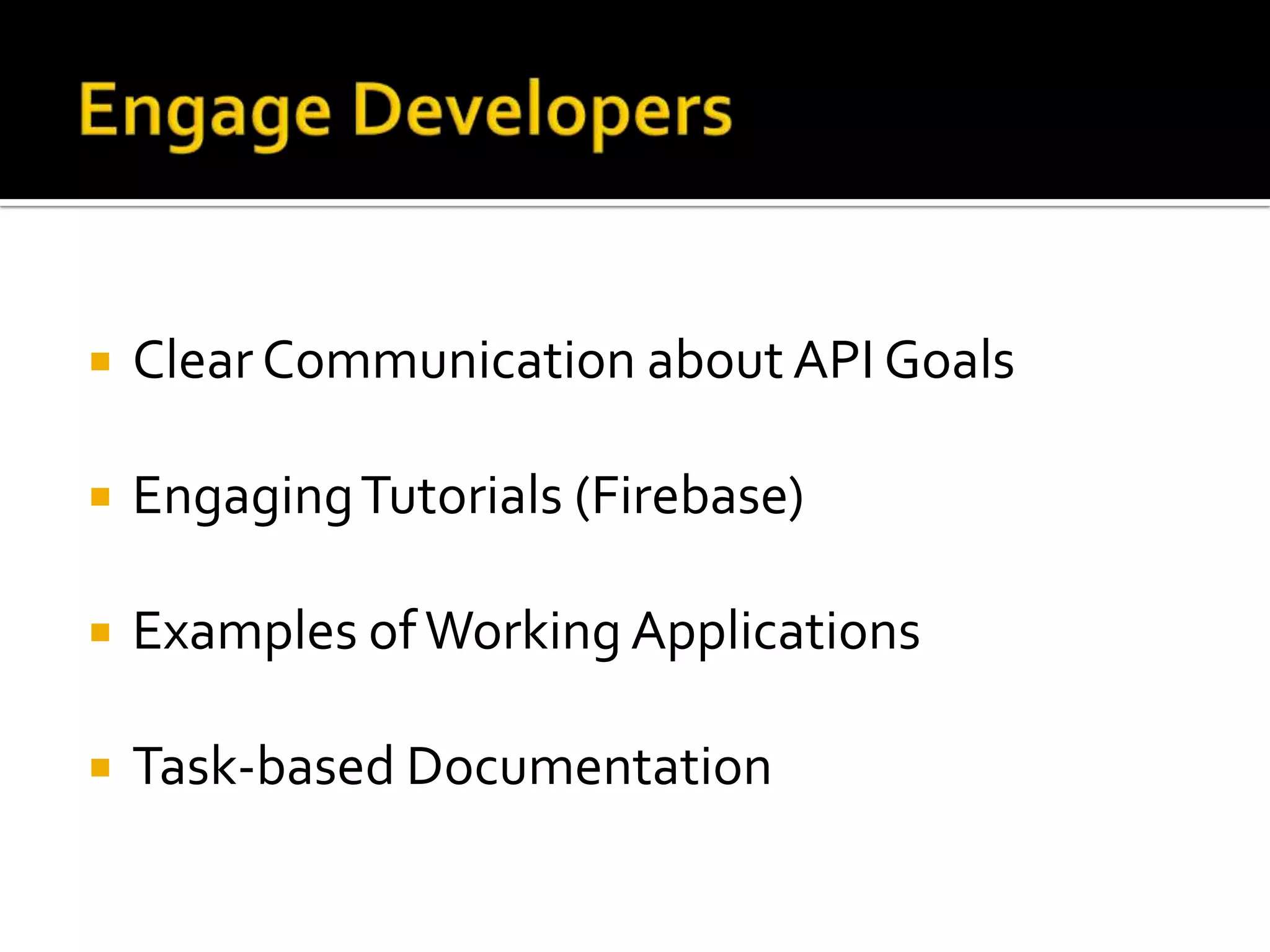 Designing for developers | PPT